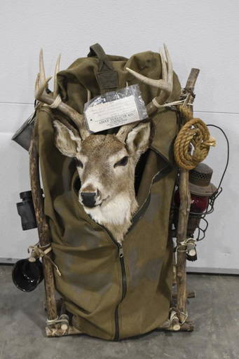 9-Point Whitetail Deer Head Mount w/ Backpack (#1010) on Jan 08, 2023 ...