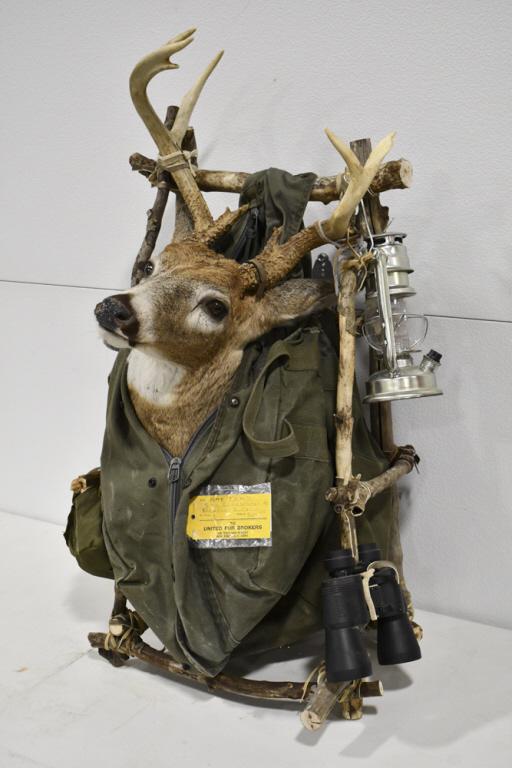 6-Point Whitetail Deer Shoulder Mount w/ Backpack (#1121) on Jan 08 ...