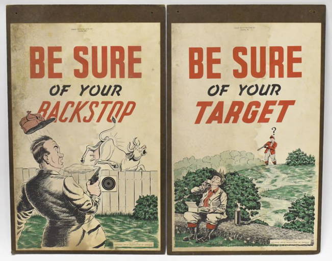 1940s National Rifle Assoc Nra Gun Safety Posters