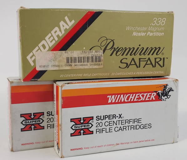 60 Rounds .338 Winchester Magnum Cartridges