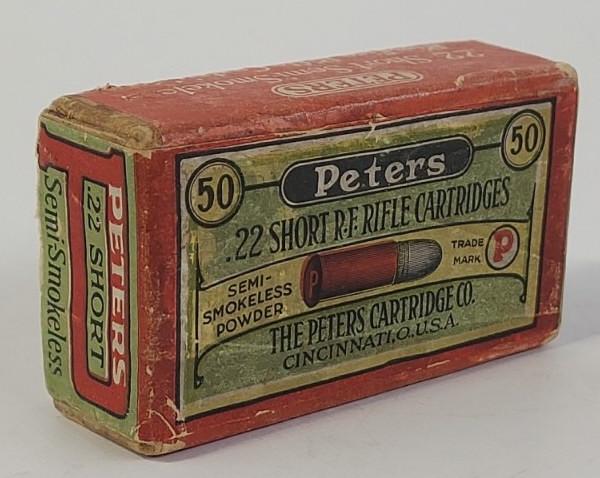 50 Rounds Peters .22 Short Cartridges In Box (#1669G) on Jan 08, 2023 ...