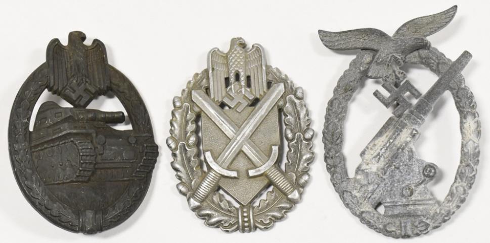 Lot Of 3 WWII German Military Badges (#1956) on Jan 08, 2023 | Kraft ...