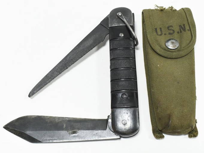 WWII US Navy Colonial Pilot's Survival Knife (#1989) on Jan 08, 2023 ...