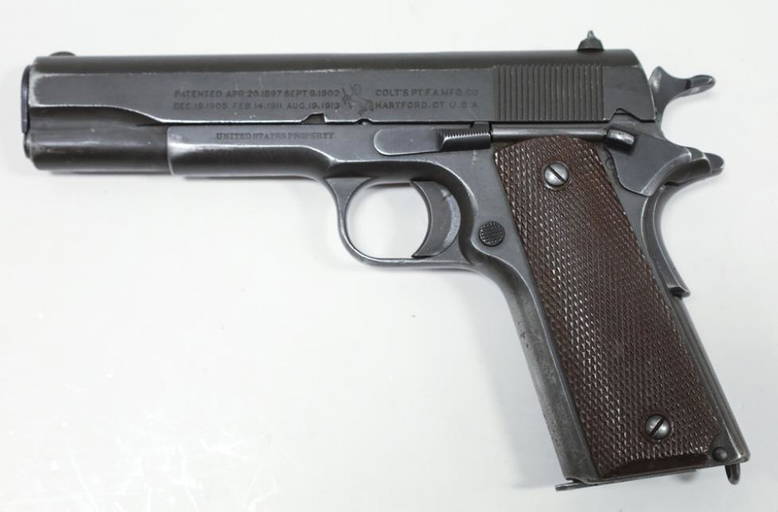 1913 Colt Model Of 1911 U.S. Army .45 ACP Pistol (#0018) on Jan 08 ...