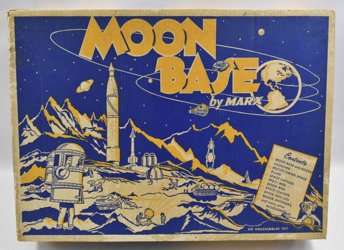 Marx No. 4652 Moon Base Playset W/ Box