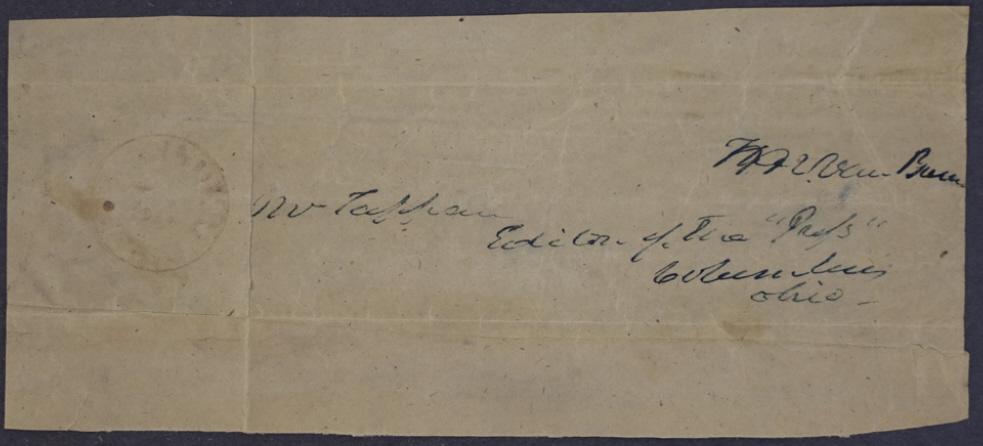 President Martin Van Buren Signed Address - Jan 07, 2023 | Kraft Auction Service in IN