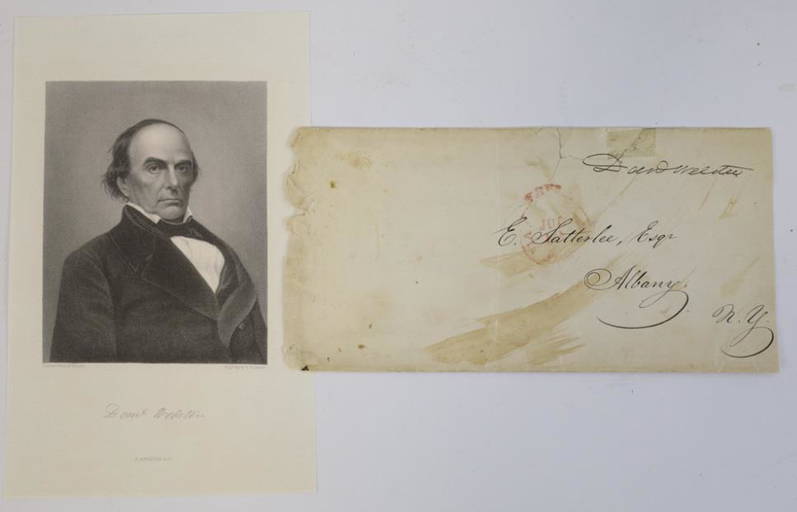 Secretary Of State Daniel Webster Signed Envelope (#4398A) on Jan 07 ...