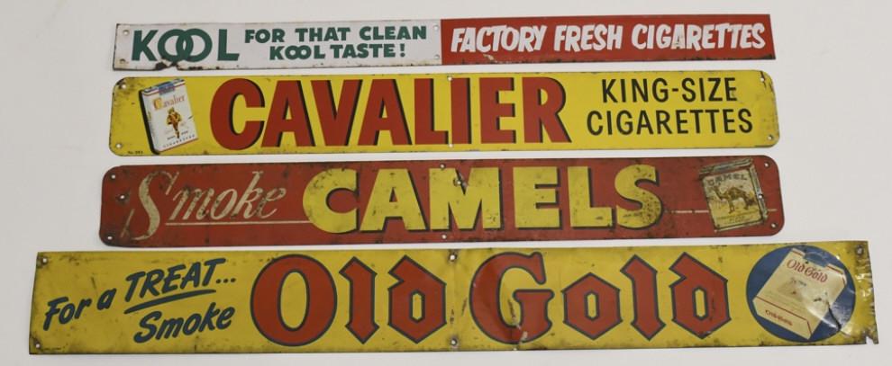 (4) Vintage SST Cigarette Advertising Signs (#10003) on Jan 19, 2023 ...