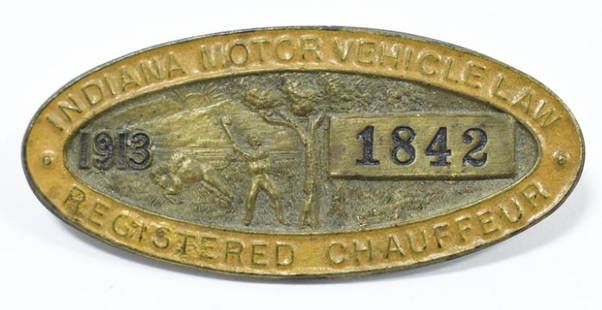 1950 Colorado Chauffeur Badge License