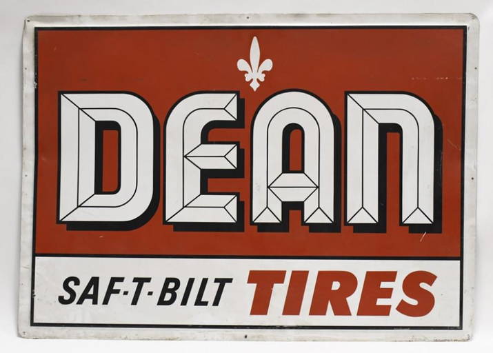 Vintage SST Dean Tires Advertising Sign (#10134) on Jan 19, 2023 ...