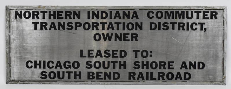 Vintage Metal Railroad Signs
