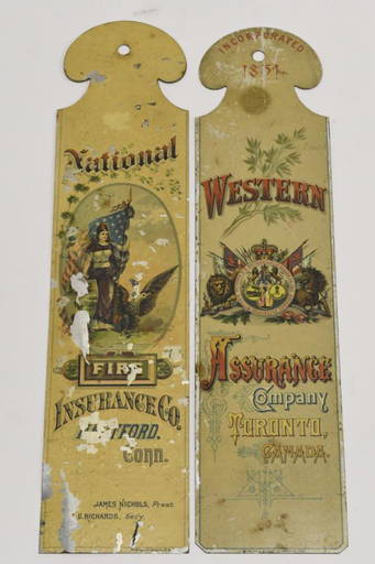 (2) Antique SST Insurance Adv Ledger Bookmarks (#10449) on Jan 19, 2023 ...