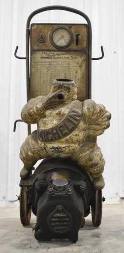 Unrestored Early Michelin Bibendum Air Compressor