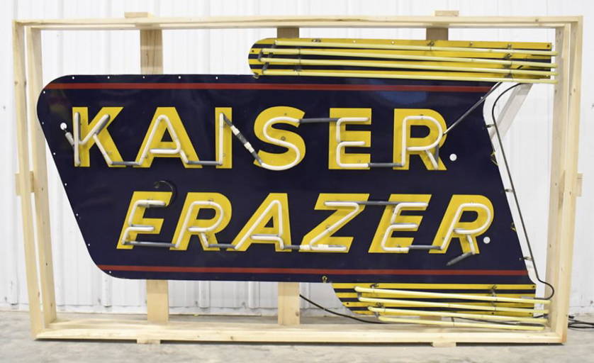 6ft Ssp Kaiser Frazer Neon Adv Sign