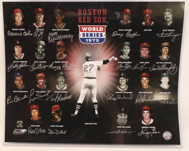 1975 Boston Red Sox 21 Player Signed Photograph