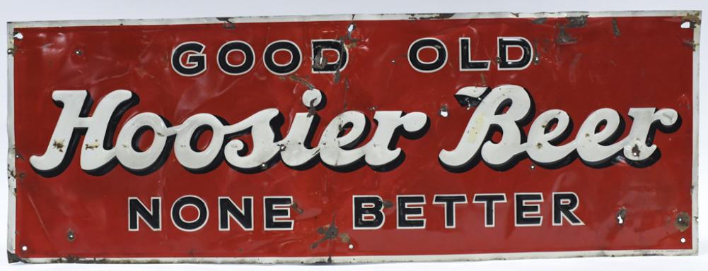 Vintage SST Hoosier Beer Embossed Adv Sign (#8524) on Jan 22, 2023 ...