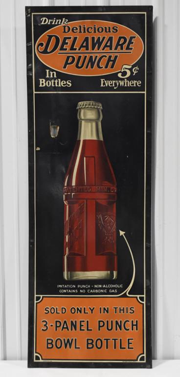 5ft Early Delaware Punch Cardboard Adv Sign (#8681) on Jan 22, 2023 ...