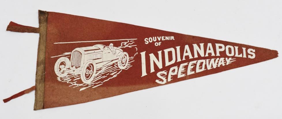 1920s Indianapolis Speedway Indy 500 Felt Pennant