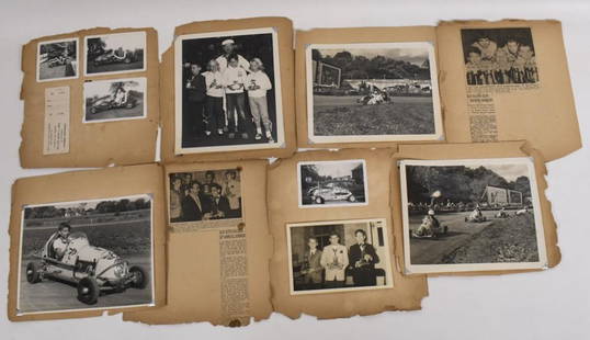1950s Quarter Midget Racing Scrapbook Pages