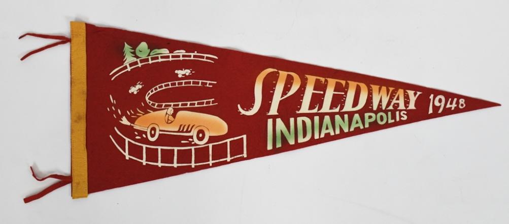 1948 Indianapolis Speedway Auto Racing Pennant