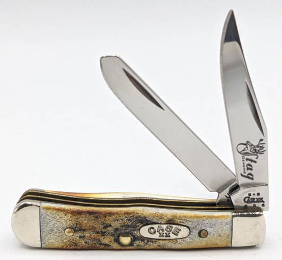 2004 Case Xx Stag Tiny Trapper 52154 Pocket Knife