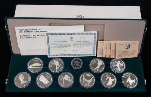 Canadian 1987 Calgary 1988 Olympic Gold Coin.