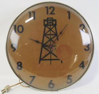 Lighted Kendall Motor Oil Clock