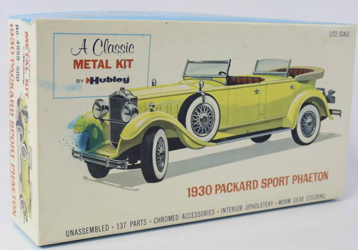 Hubley 1930 Packard 1/22 Scale Metal Kit Nib
