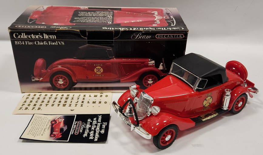 1934 Fire Chief's Ford V8 Decanter By Jim Beam