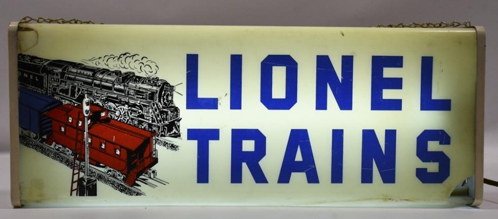 Original Vintage Lionel Trains Dealer Lighted Sign