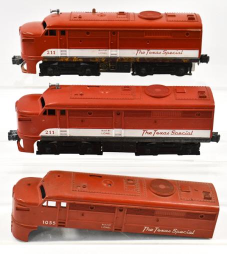 Lionel Texas Special #211 Engine Set & #1055 Shell