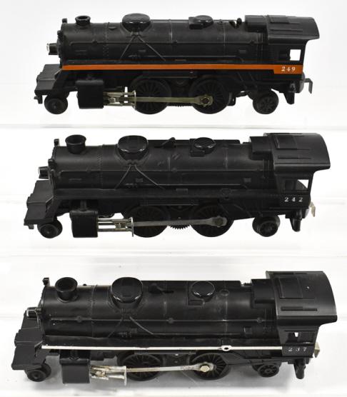 Lionel 2 4 2 Engines #237, #242, And #249