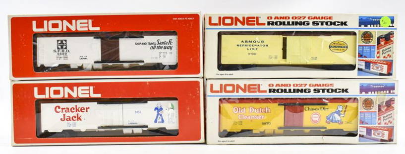 Lionel Reefer Cars #9873 / 9883 / 9875 / 9870