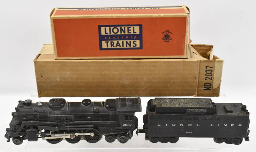 Lionel #2037 Engine & Lionel Lines #6026w Tender