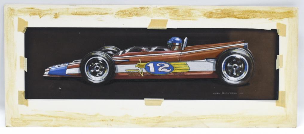 Lloyd Ruby Indy Car Original Art By Ron Burton