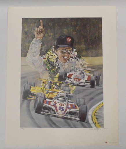 1983 Indy 500 Tom Sneva Le Print By Ron Burton