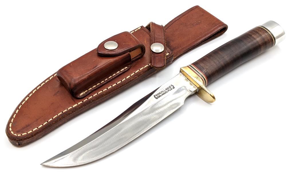 Randall Made Model 12 Little Bear Bowie W/ Sheath Auction