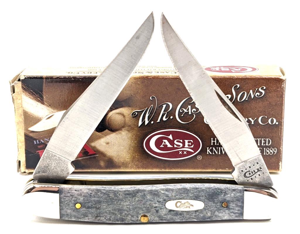 2010 Case Xx Muskrat W/ Grey Jig Bone Handle Scale Auction