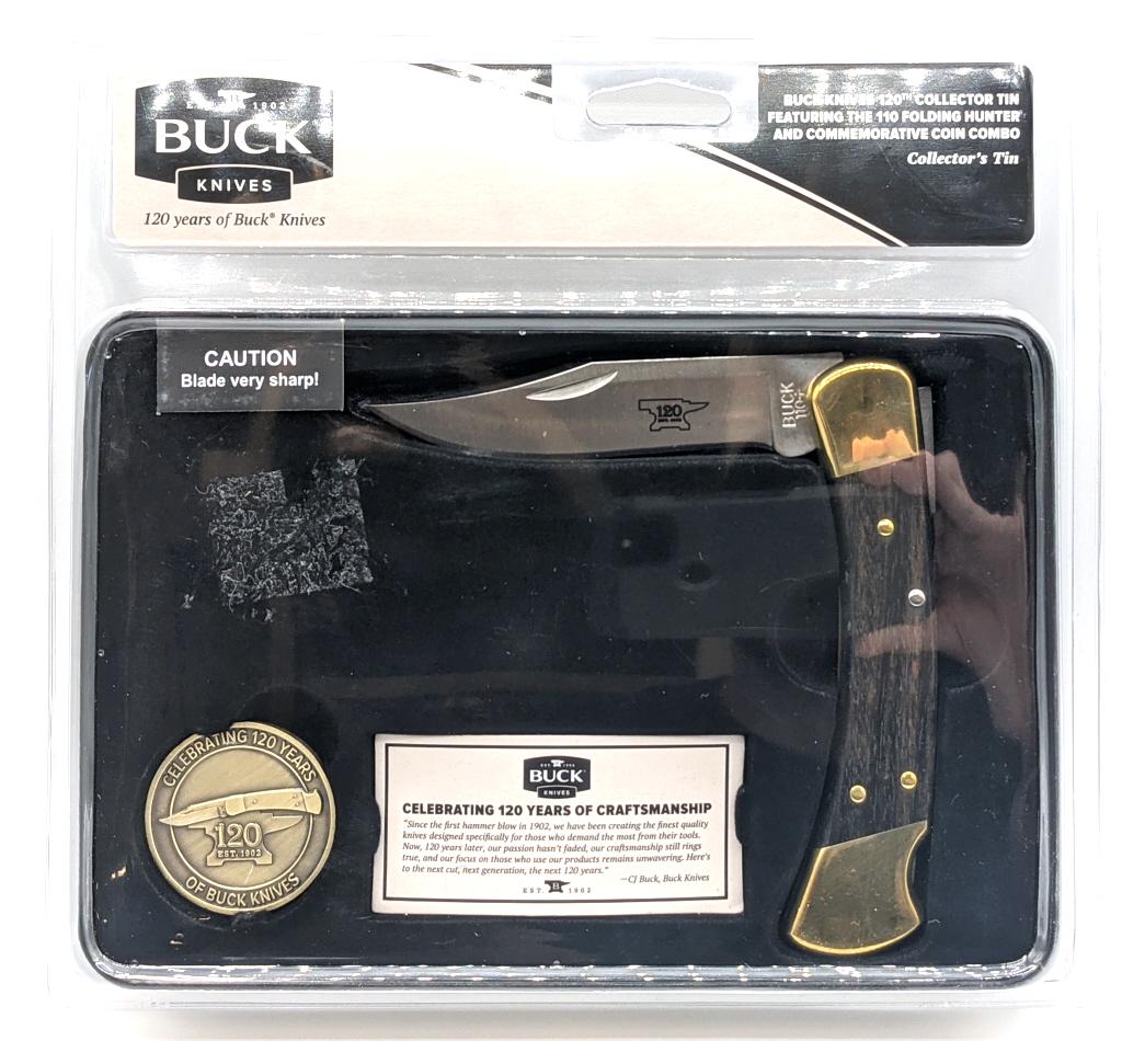 Buck 120th Collectors 110 Folding Hunter And Coin Auction