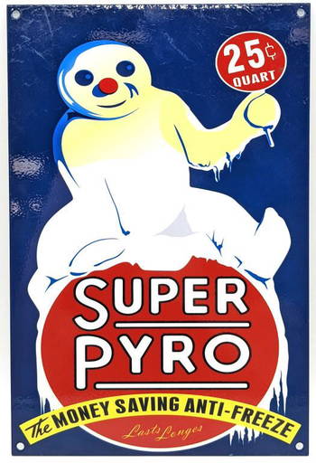Ssp Firestone Super Pyro Anti Freeze Sign