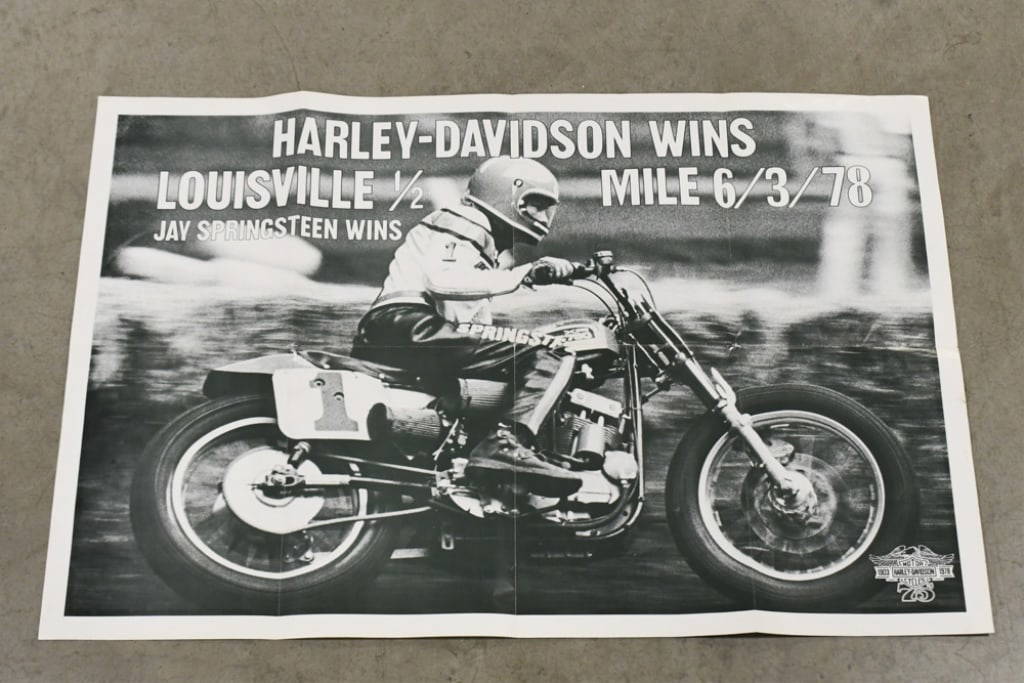 1978 Harley-davidson Jay Springsteen Race Poster Auction