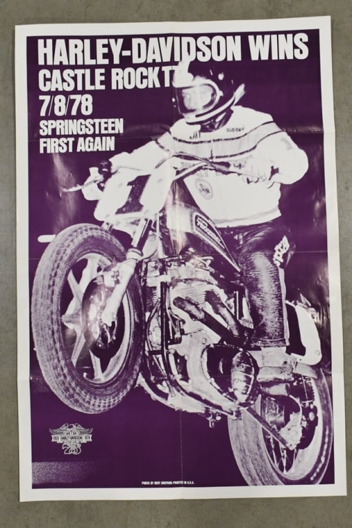 1978 Harley-davidson Jay Springsteen Race Poster Auction
