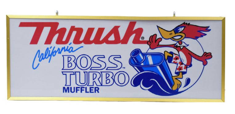 Thrush Boss Tubo Muffler Lighted Fantasy Sign