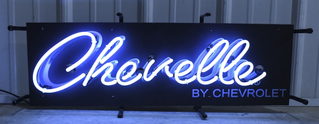 Chevrolet Chevelle Neon Advertising Fantasy Sign Auction