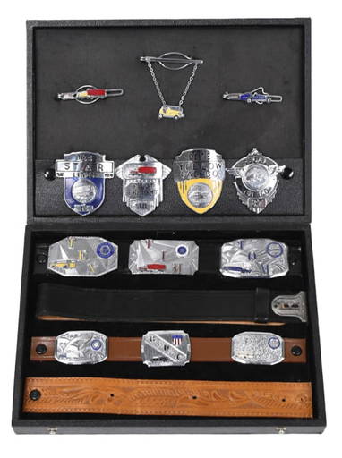 Vintage Hook Fast Badges & Belts Salesman Sample