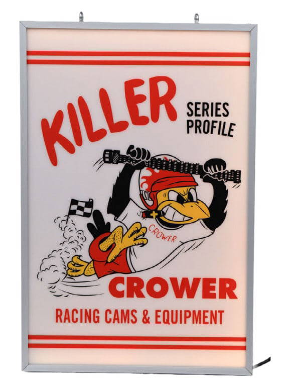 Crower Racing Cams Dealer Lighted Fantasy Sign Auction
