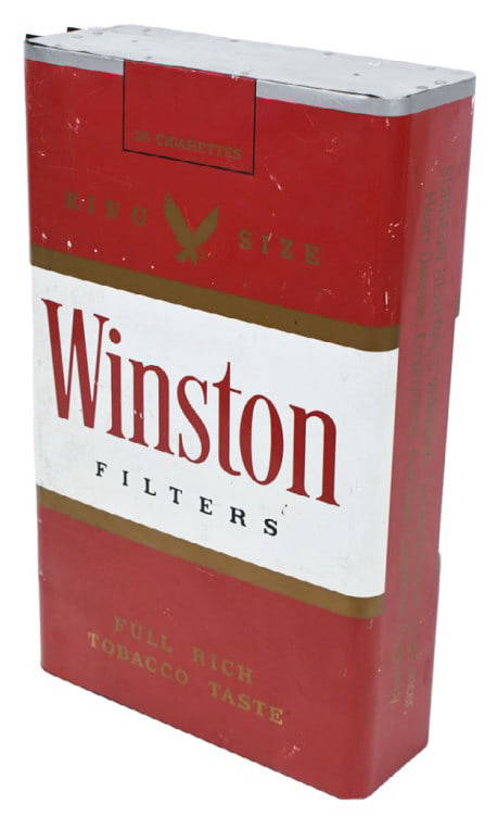 Vintage Winston Cigarettes Ds Figural Sign Auction