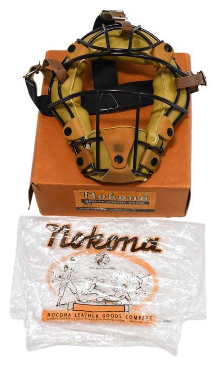 Nos 1940s Nokona Baseball Catches Mask In Box Auction