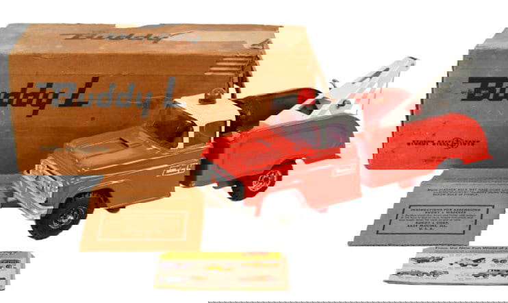 Original Buddy L Flat Tire Wrecker W/ Box Auction