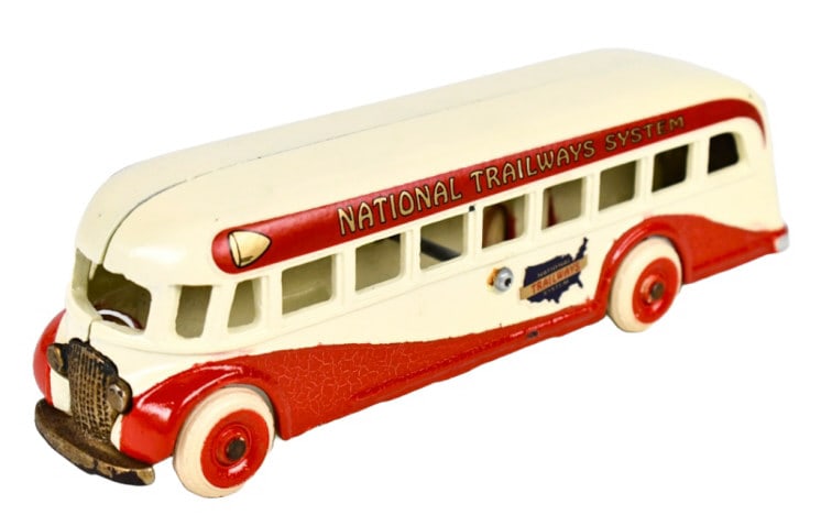 Restored Arcade National Trailways System Bus